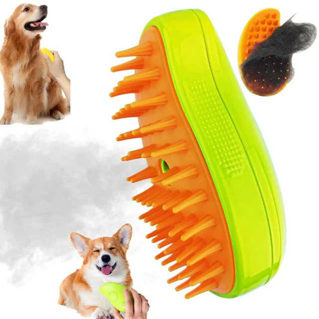 Steamy Dog Brush - No More Fur Everywhere – Zoolase