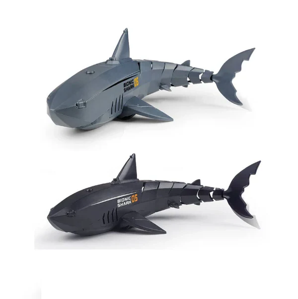 Remote Control Shark Submarine Toy RC Shark Electric Rechargeable Wate ...