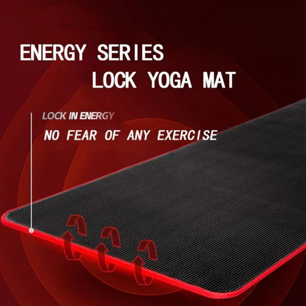 Fitness Mat Men’s High Density Exercise Yoga Non-Slip Mat For Gym Home ...