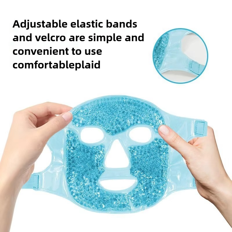 Cold and Hot Therapy Full Face Gel Bead Mask with Eye Compress – Zoolase