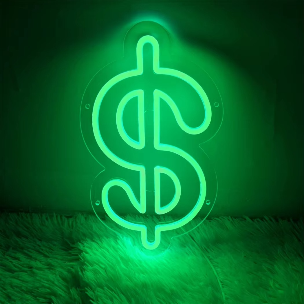 Money Dollar Sign LED Neon Wall Light – Zoolase