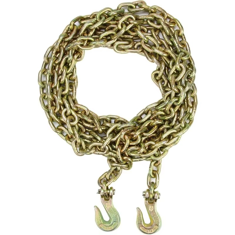 4 Pcs. Welded Steel Tow Chain Binder Tie Down – Heavy-Duty Grade 70 Tr – Zoolase