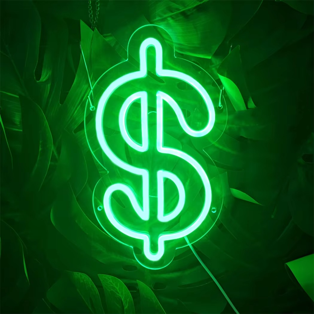Money Dollar Sign LED Neon Wall Light – Zoolase