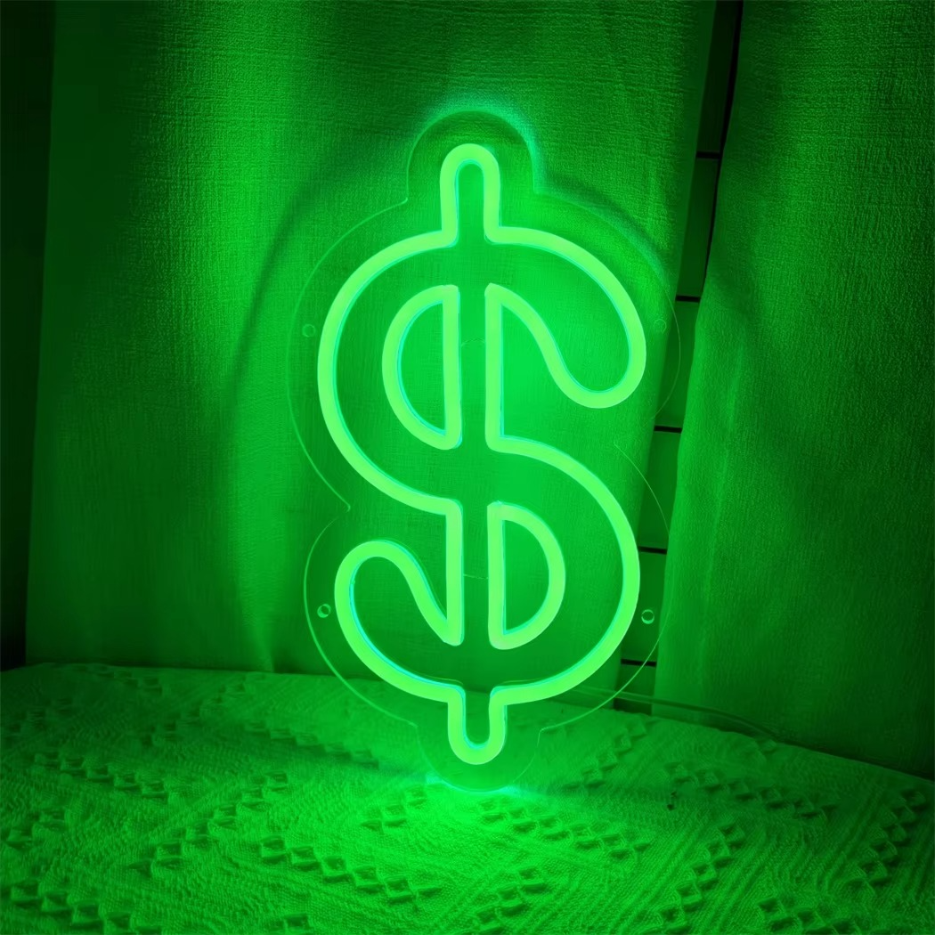 Money Dollar Sign LED Neon Wall Light – Zoolase