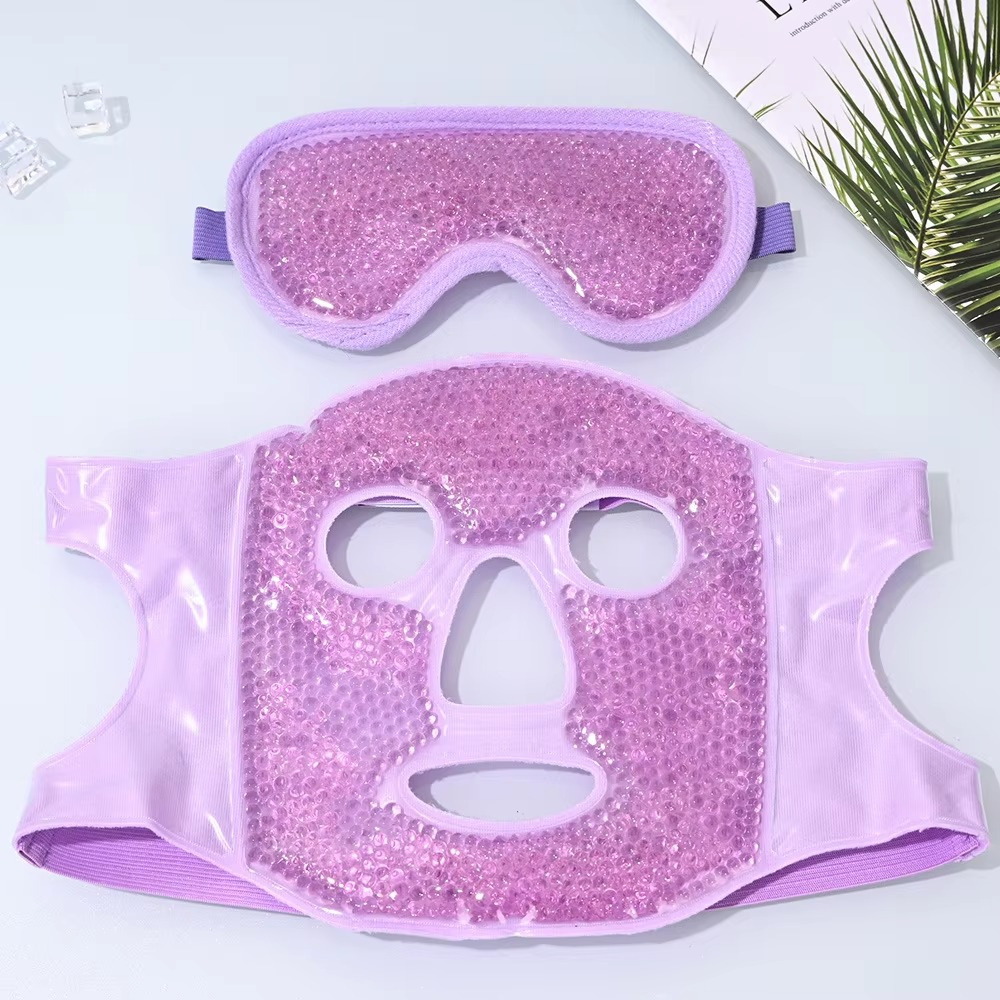 Cold and Hot Therapy Full Face Gel Bead Mask with Eye Compress – Zoolase