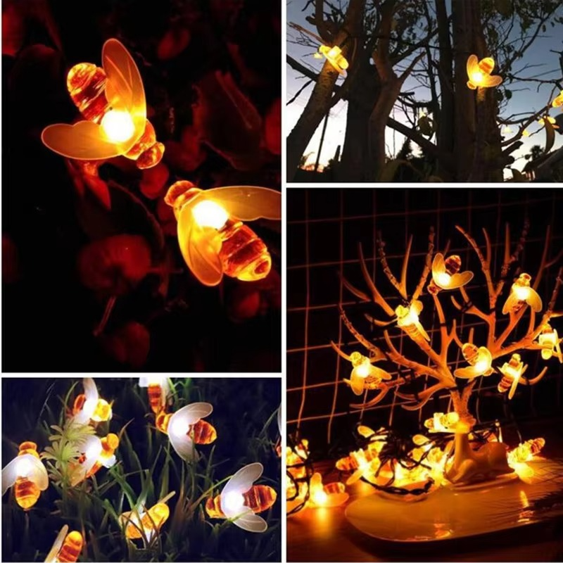 Enchanting Solar-Powered Bee String Lights with Multiple Modes – Zoolase